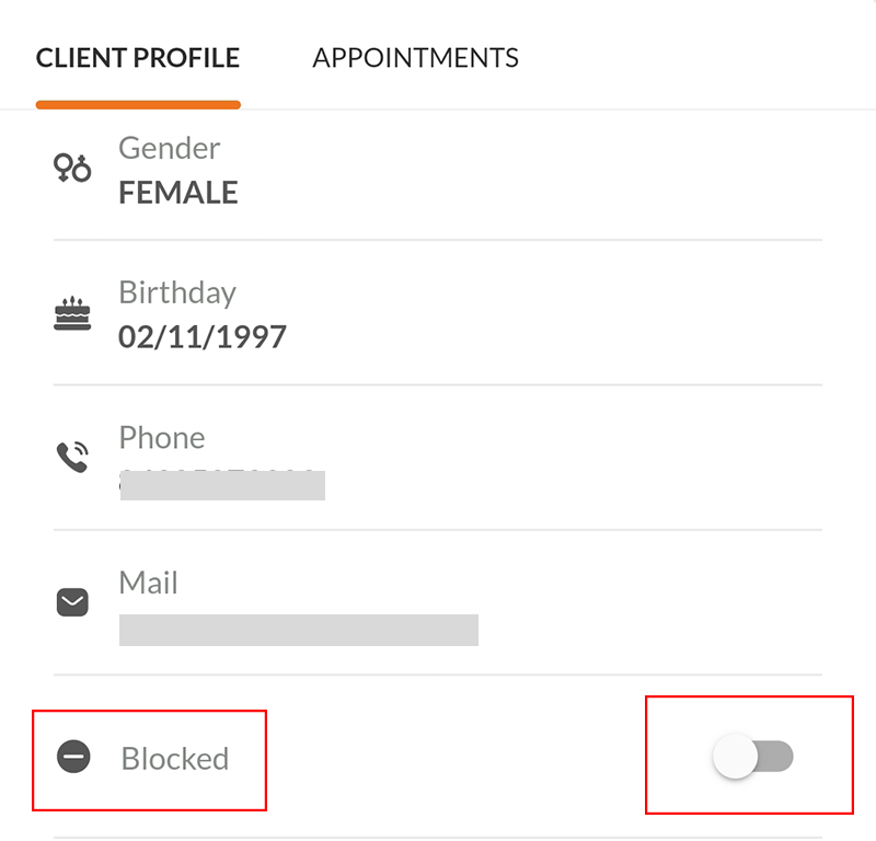 How to block customers – Maby Help Center