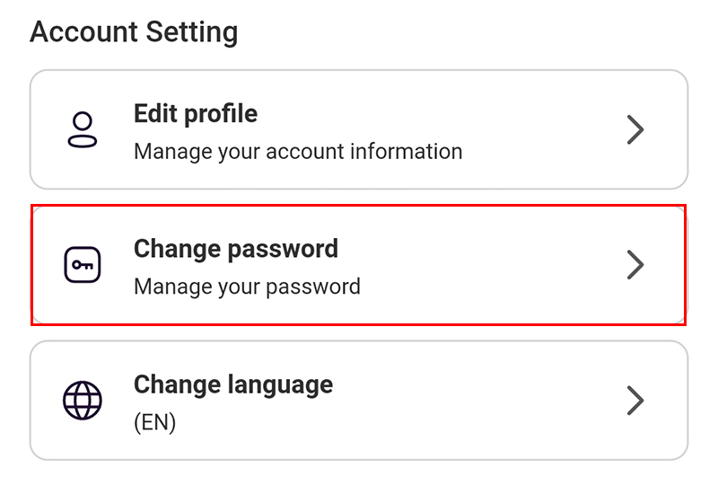 How to change password? – Maby Help Center