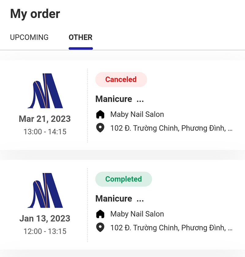 How to view appointment history? – Maby Help Center